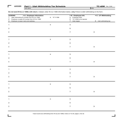 tax.utah.gov forms current tc tc-40hd | PDF
