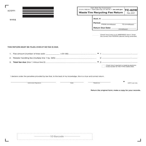 tax.utah.gov forms current tc tc-62w | PDF
