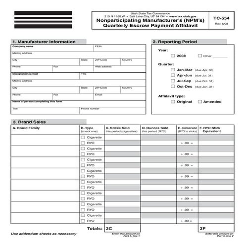 tax.utah.gov forms current tc tc-554 | PDF