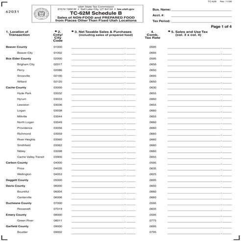 tax.utah.gov forms current tc tc-62b | PDF