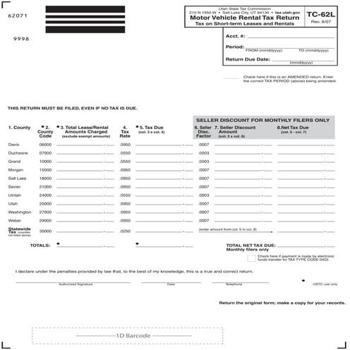 tax.utah.gov forms current tc tc-62l | PDF | Business Accounting ...