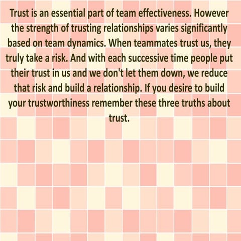 Building Trust on Your Team | PPTX | Consumer Banking | Personal Finance