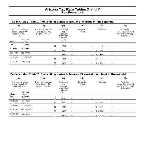 azdor.gov Forms xy | PDF