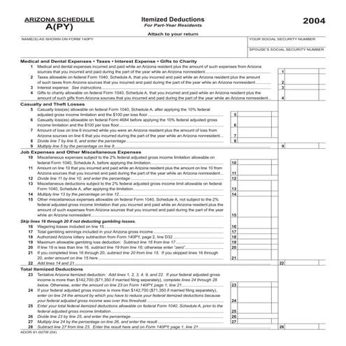 azdor.gov Forms 140_SchedAPYfillable | PDF