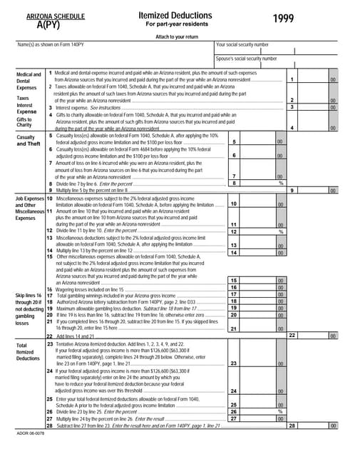 azdor.gov Forms 140_SchedAPYfillable | PDF