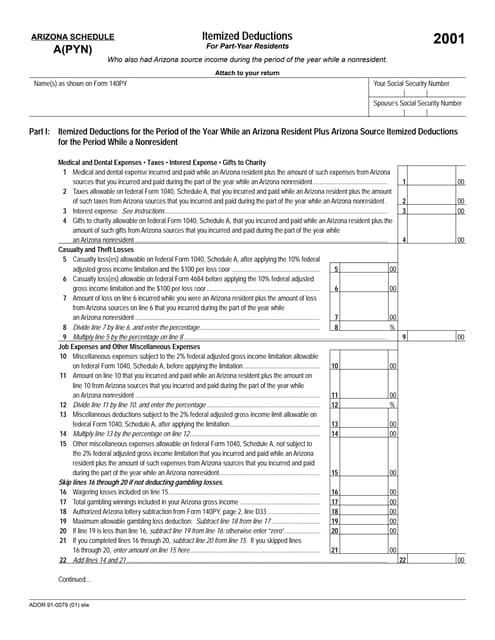azdor.gov Forms 140_Sched_Af | PDF | Personal Taxes | Personal Finance