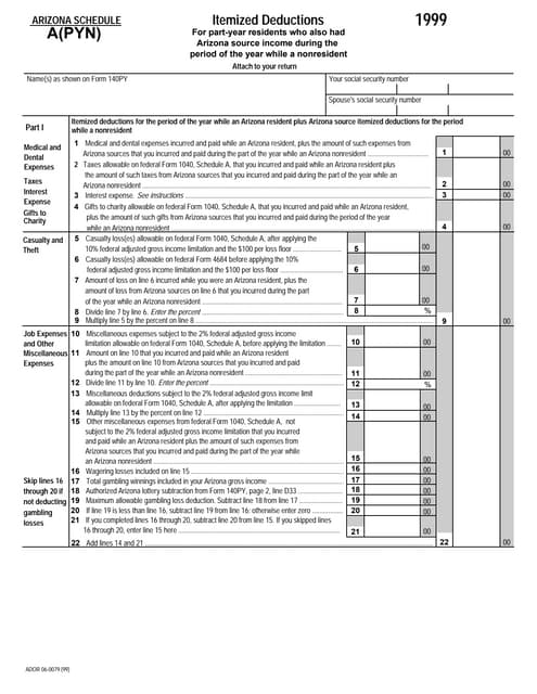 azdor.gov Forms 140_SchedAPYfillable | PDF