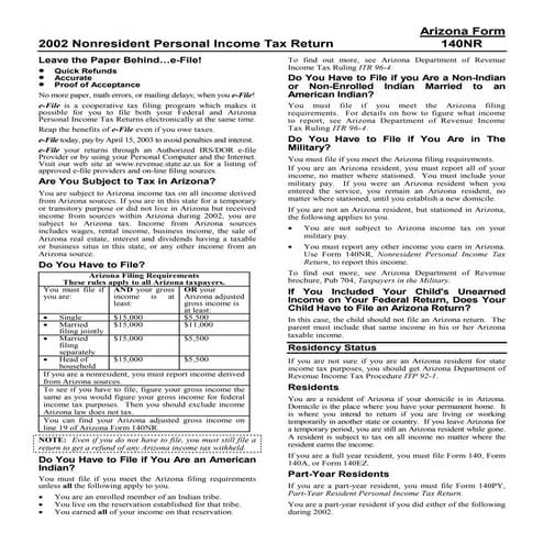 azdor.gov Forms 140Ai | PDF