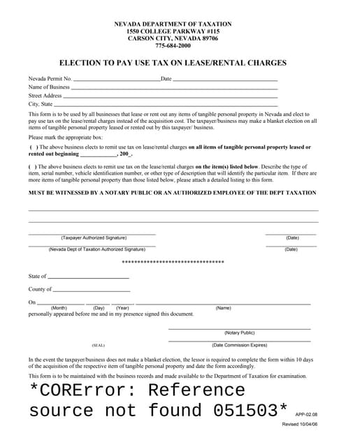 Tax excempt form | PDF