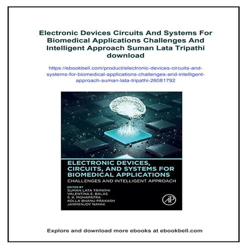 Electronic Devices Circuits And Systems For Biomedical Applications Challenges And Intelligent ...