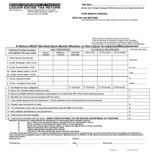 tax.state.nv.us documents 10%20LTD%201%20Liquor%20Excise%20Tax%20Rtn | DOC