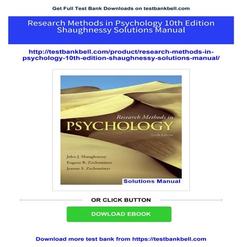 Introduction To Research Methods In Psychology 2nd Edition Dennis ...