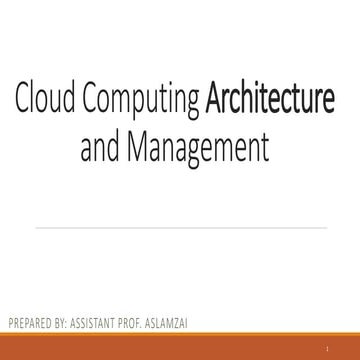 Cloud Computing | PPT