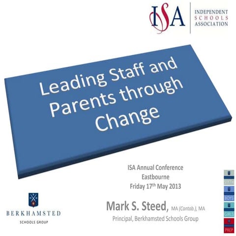 Leading Staff and Parents through change | PPTX