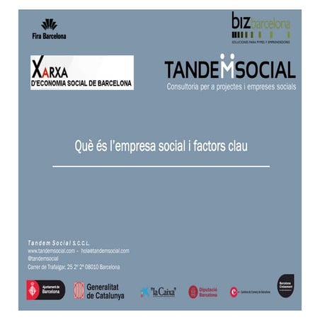 Tandem social, sccl