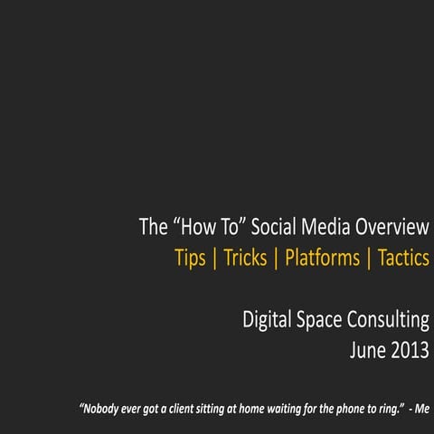 JFS Social Media Presentation | PPT
