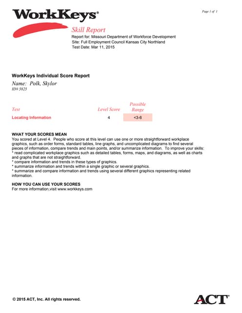 Excel 2013 Assessment | PDF | Technology & Computing