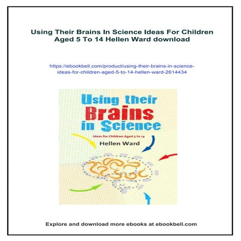 Using Their Brains In Science Ideas For Children Aged 5 To 14 Hellen ...