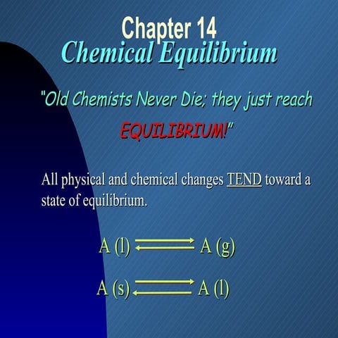 Chemical Equilibrium | PPT