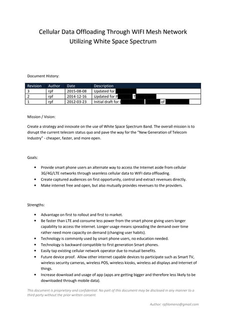 Cellular Data Offloading Through Wifi Mesh Network Utilizing White
