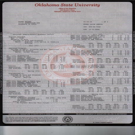 CollegetranscriptsOSU | PDF