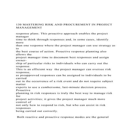 130 MASTERING RISK AND PROCUREMENT IN PROJECT MANAGEMENTre.docx