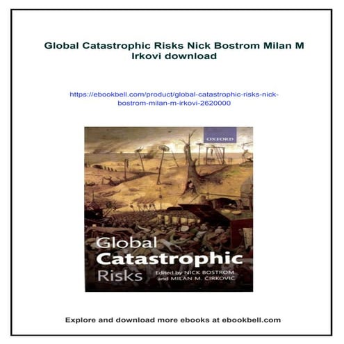 Global Catastrophic Risks Nick Bostrom Milan M Irkovi | PDF