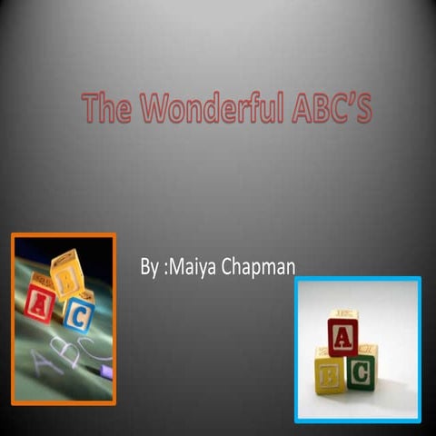 Alphabets with Pictures for Kids | PPT