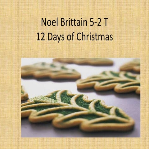 The Twelve Days Of Christmas | PPT