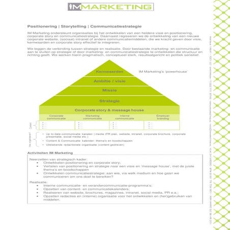 Positionering - Storytelling - Communicatiestrategie (nov '13) | PDF