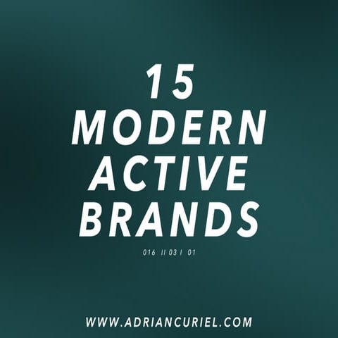 15 Modern Active Brands | PDF