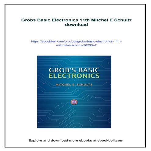 Grobs Basic Electronics 11th Mitchel E Schultz | PDF