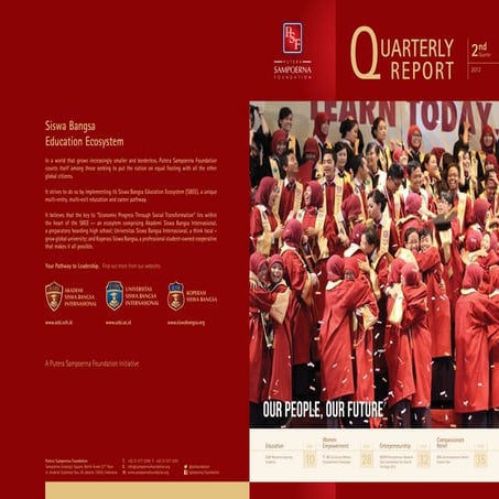 Putera Sampoerna Foundation Report Quarter 2 2013 | PDF