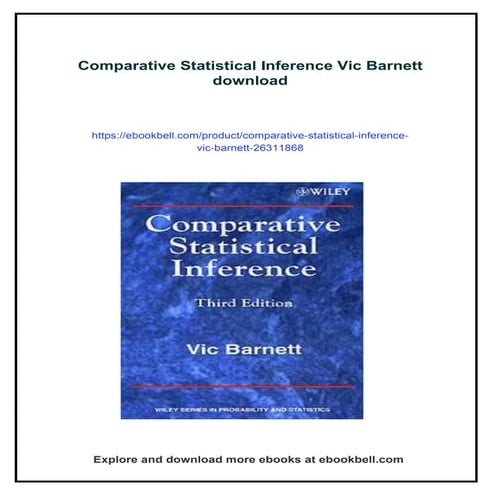 Comparative Statistical Inference Vic Barnett | PDF