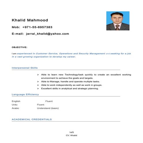 khalid cv | DOC