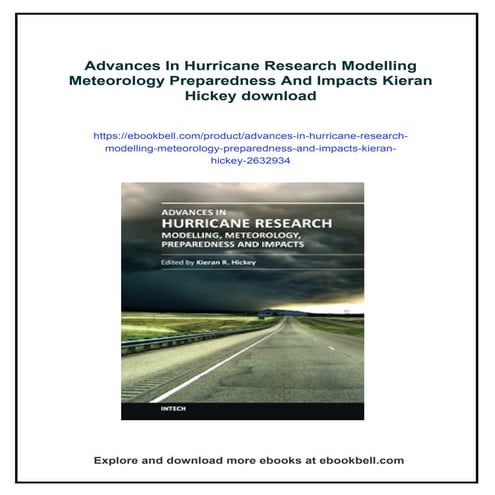 Advances In Hurricane Research Modelling Meteorology Preparedness And ...