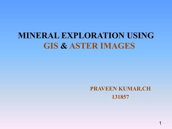 Remote sensing for mineral exploration | PDF | Geography | Science