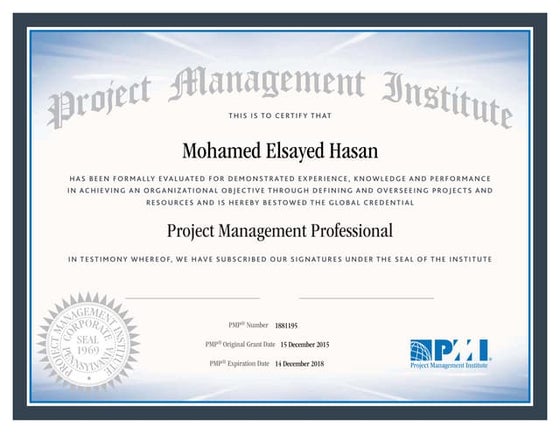 PMI PMP Certification | PDF