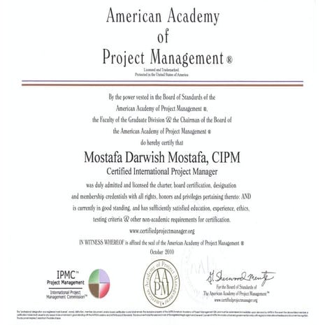 CIPM Certificate | PDF