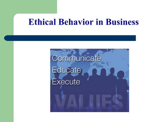 Corporate ethics | PPT