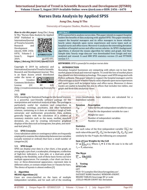Employees Data Analysis by Applied SPSS | PDF