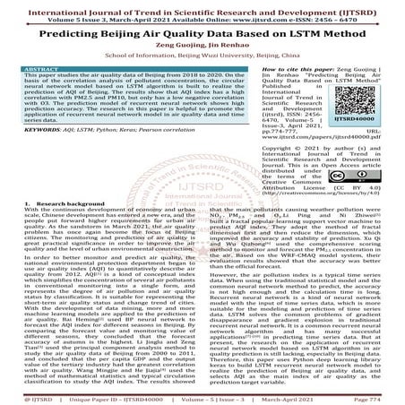 Air Quality Prediction using Seaborn and TensorFlow | PDF