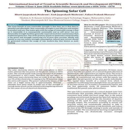 The Spinning Solar Cell | PDF