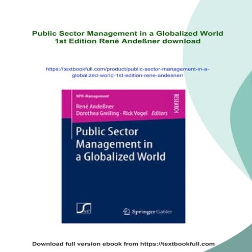 International Perspectives on Public Sector Management | PDF