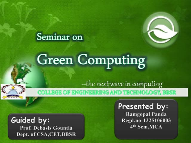 Green Computing | PPTX
