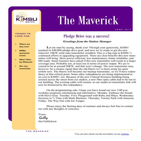 KMSU - June2015 | PDF