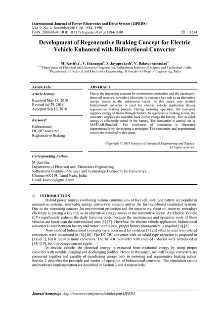 Energy management and power converters in EV.pptx | Green Vehicles | Auto Type