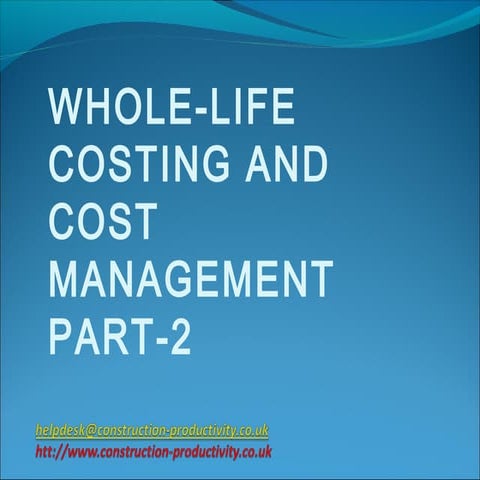 133 whole life costing | PPT