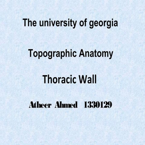 Thoracic wall 1 | PPTX