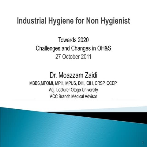 Industrial Hygiene for Non Hygienist | PPT